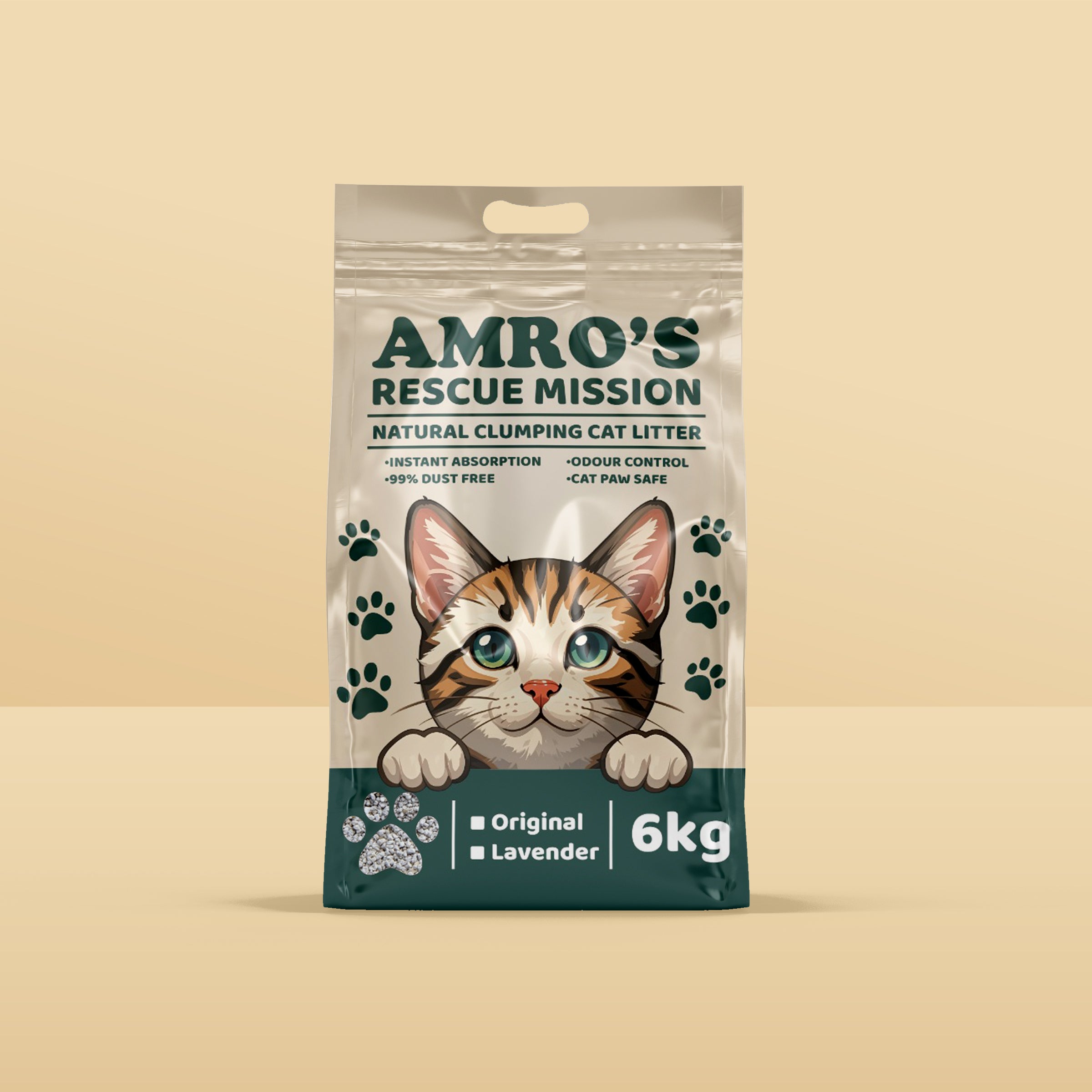 Amro's Resuce Mission: A Clumping Cat Litter that Gives Back – Amro’s ...